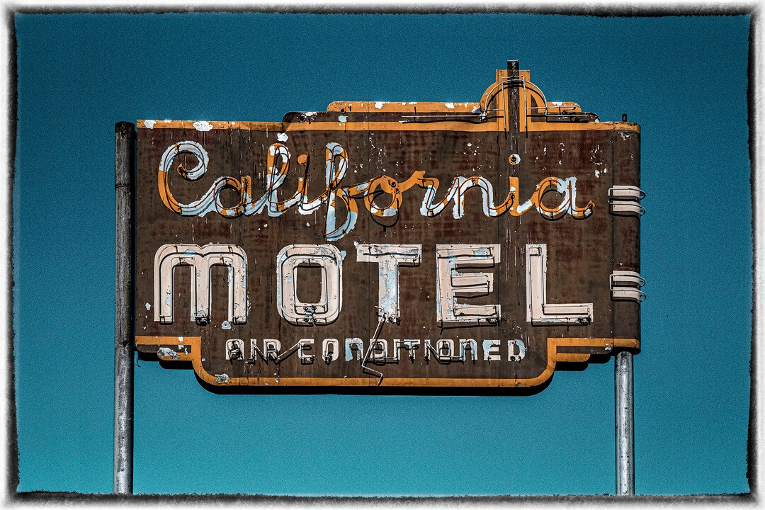 California Motel - Merced, CA - 11x17" Color Print.(shipped Next Day ...