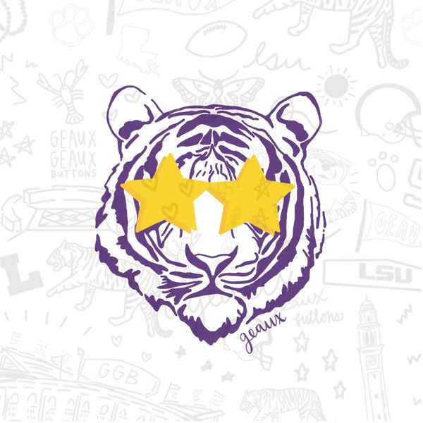 Lsu Tigers Svg - Etsy