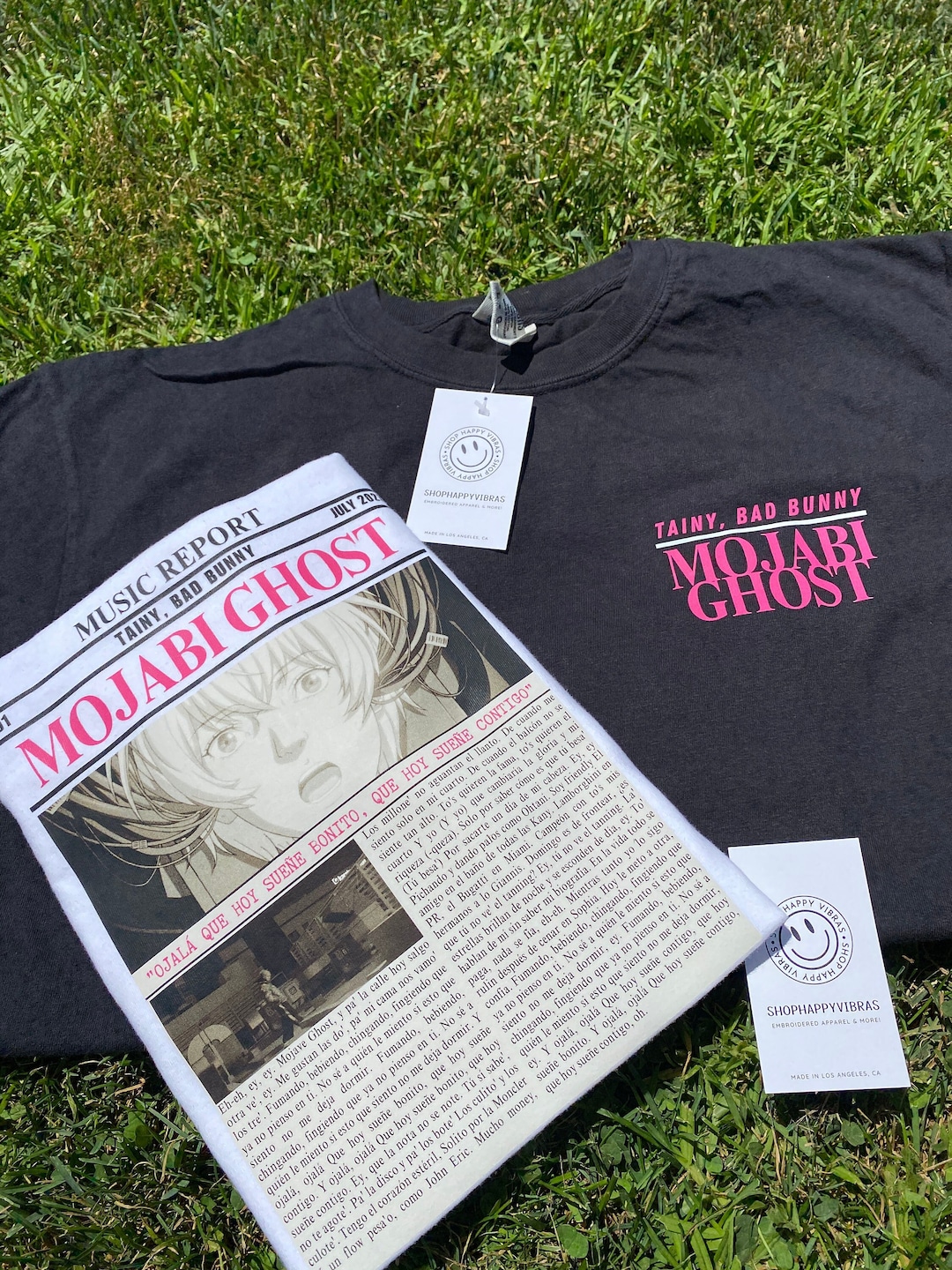 Mojabi Ghost Bad Bunny T-shirt Sweater - Tainy X Bad Bunny - UVST ...