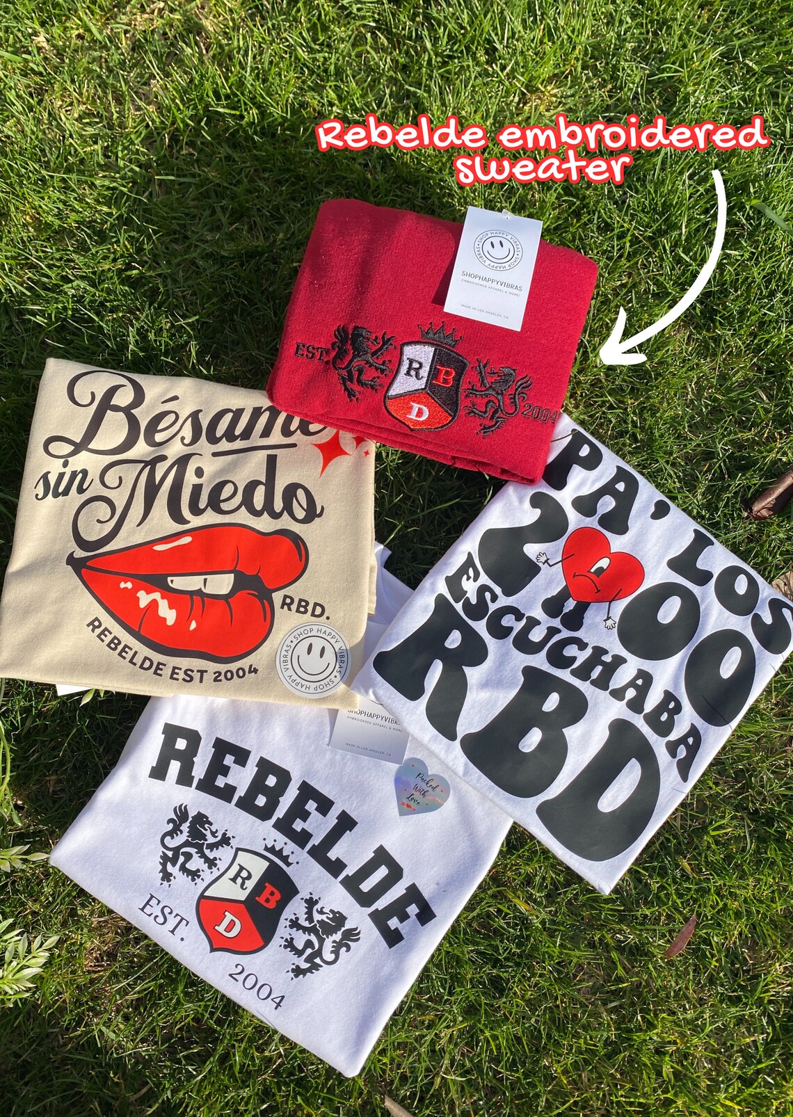 Y Soy Rebelde Embroidered Sweatshirt - Rebelde Concert Merch - RBD ...