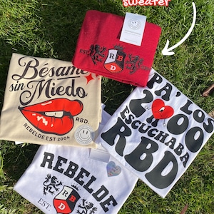 Y Soy Rebelde Embroidered Sweatshirt - Rebelde Concert Merch - RBD ...