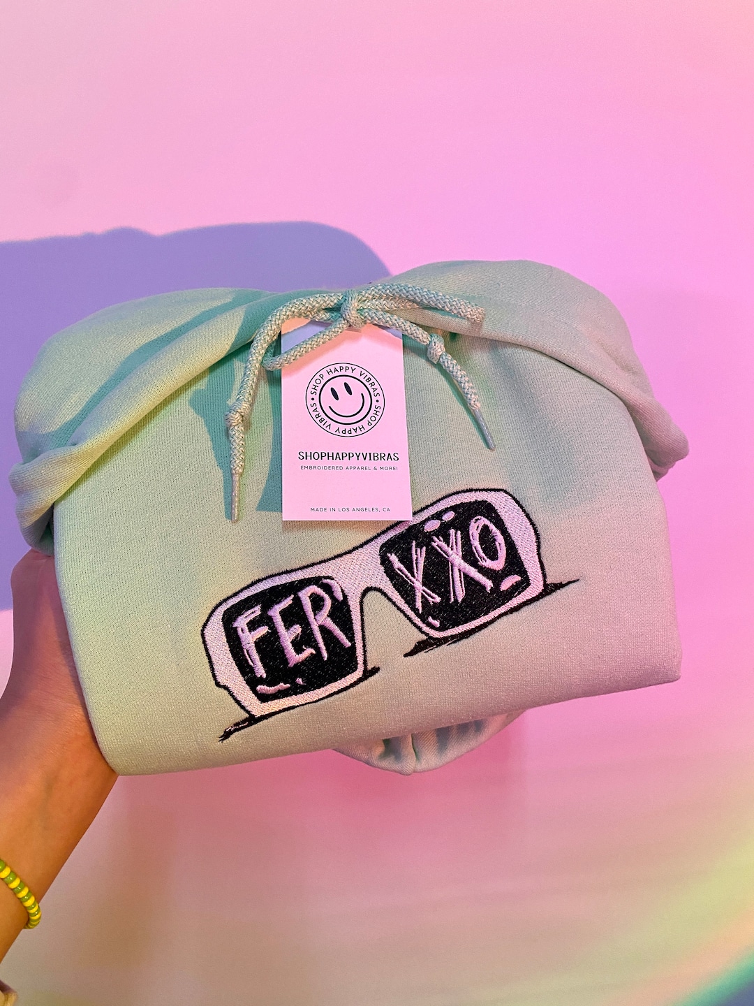 Ferxxo Feid Embroidered Hoodie - Ferxxo Gafas Concert Hoodie - Feid ...