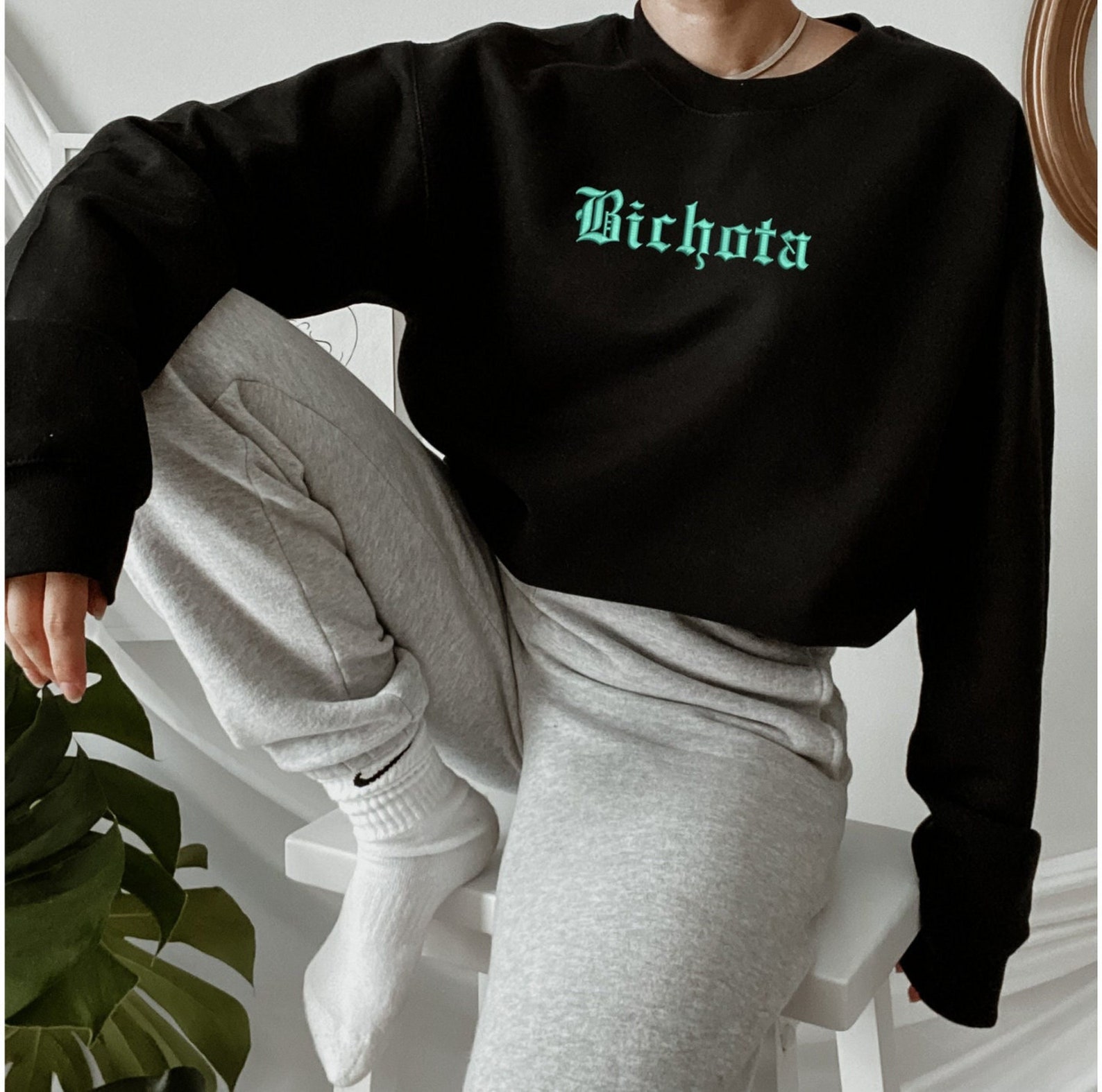 Karol G Bichota Embroidered Crewneck Sweater Karol G Merch - Etsy