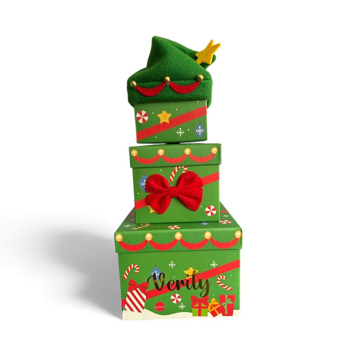 Christmas Stacking Boxes - Etsy UK