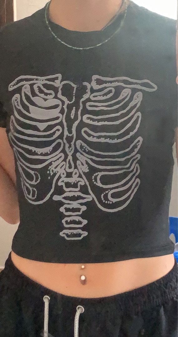 Punk Crop Top/ Harajuku Clothing/ Vintage Clothing/ Alt | Etsy