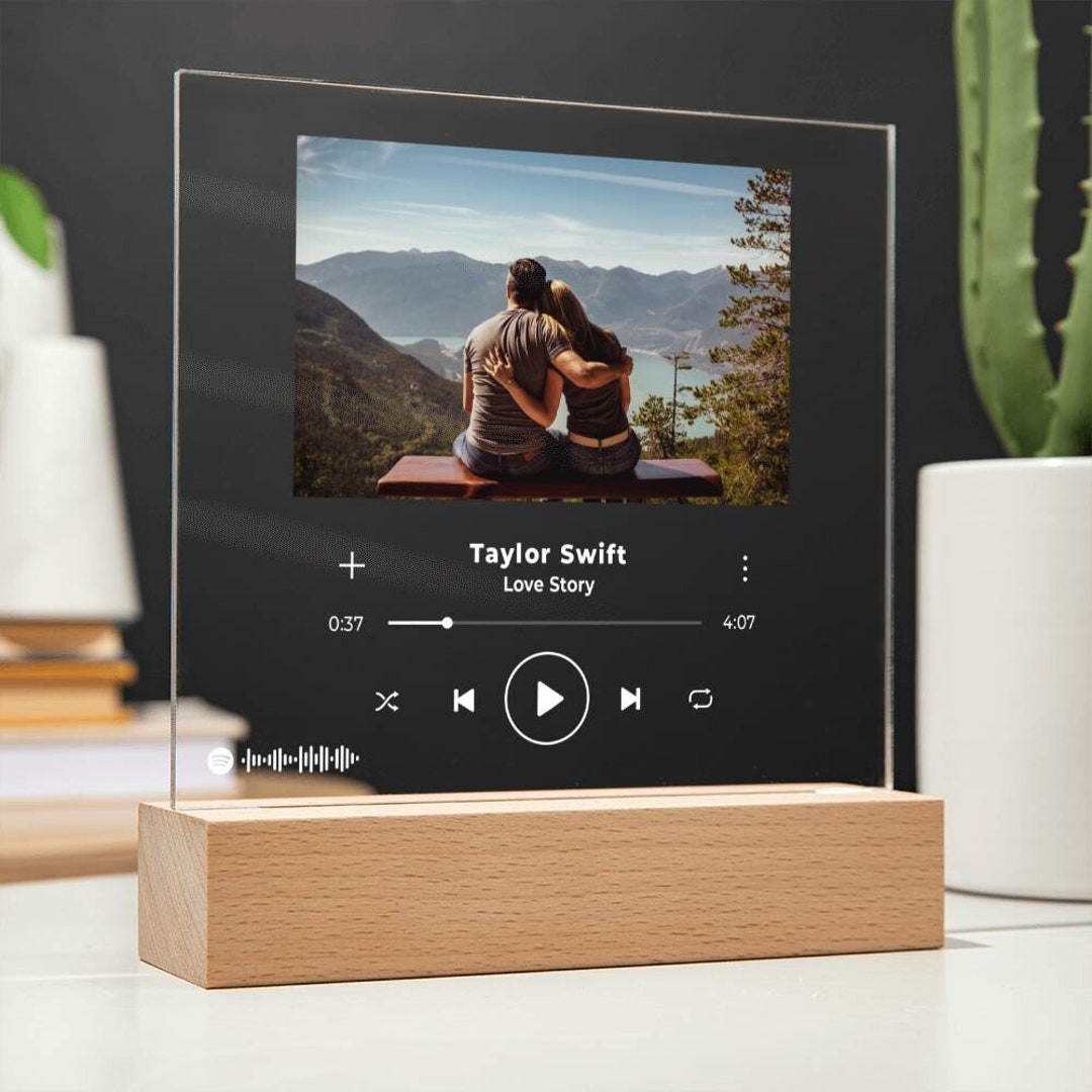 Custom Song Plaque With LED Your Melody Your Memories: A - Etsy