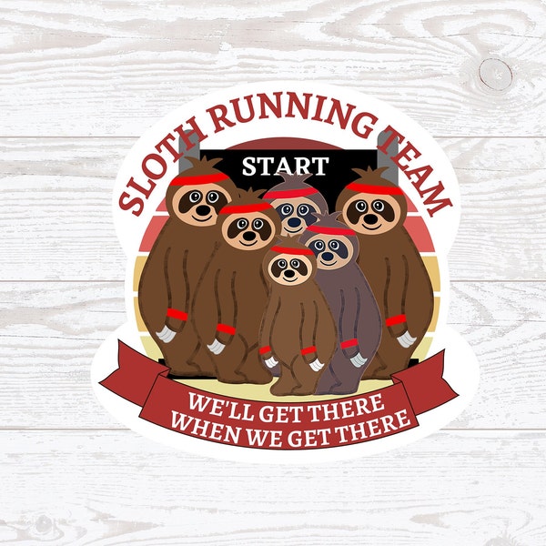 Sloth Running Team - Etsy