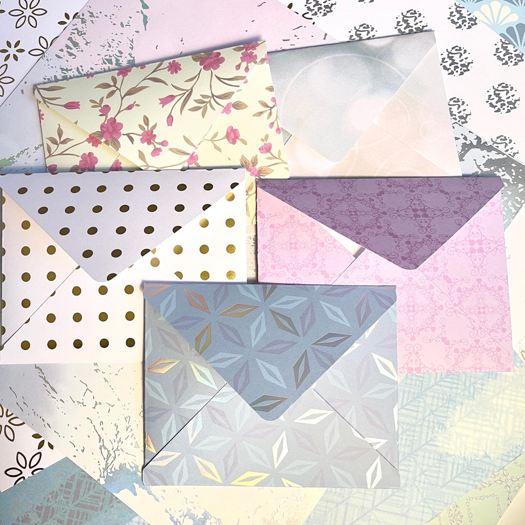 Mystery Pack Envelopes, Pack of 3 or 5 Envelopes, 4.25x5.5 Envelopes ...