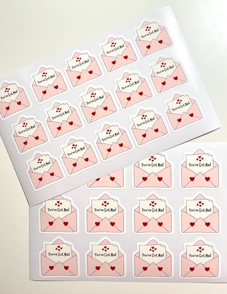 You've Got Mail Packaging Sticker, Envelope Mailing Label Sticker ...