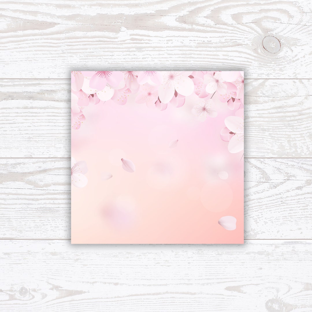Cherry Blossom Memo Pad, Cherry Blossom Notepad, Handmade Memo Pad ...