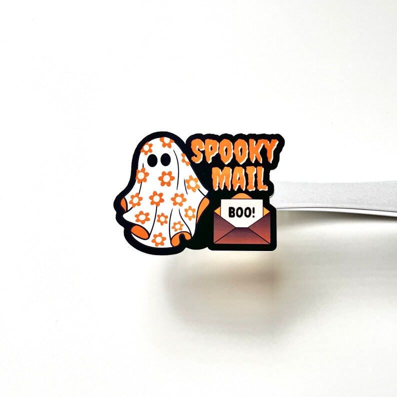 Halloween Ghost Spooky Mail Packaging Sticker, Cute Halloween Ghost ...