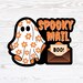 Halloween Ghost Spooky Mail Packaging Sticker, Cute Halloween Ghost ...
