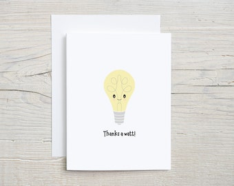 Light Bulb Pun Card - Etsy