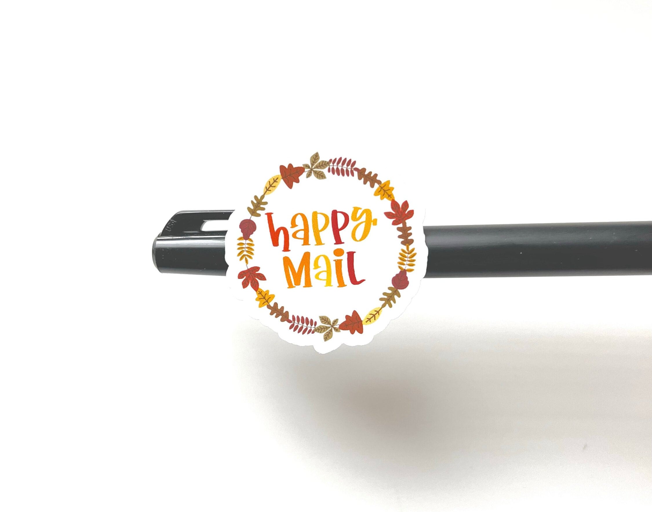 Fall Happy Mail Envelope Seal, Happy Mail Packaging Sticker, Autumn ...