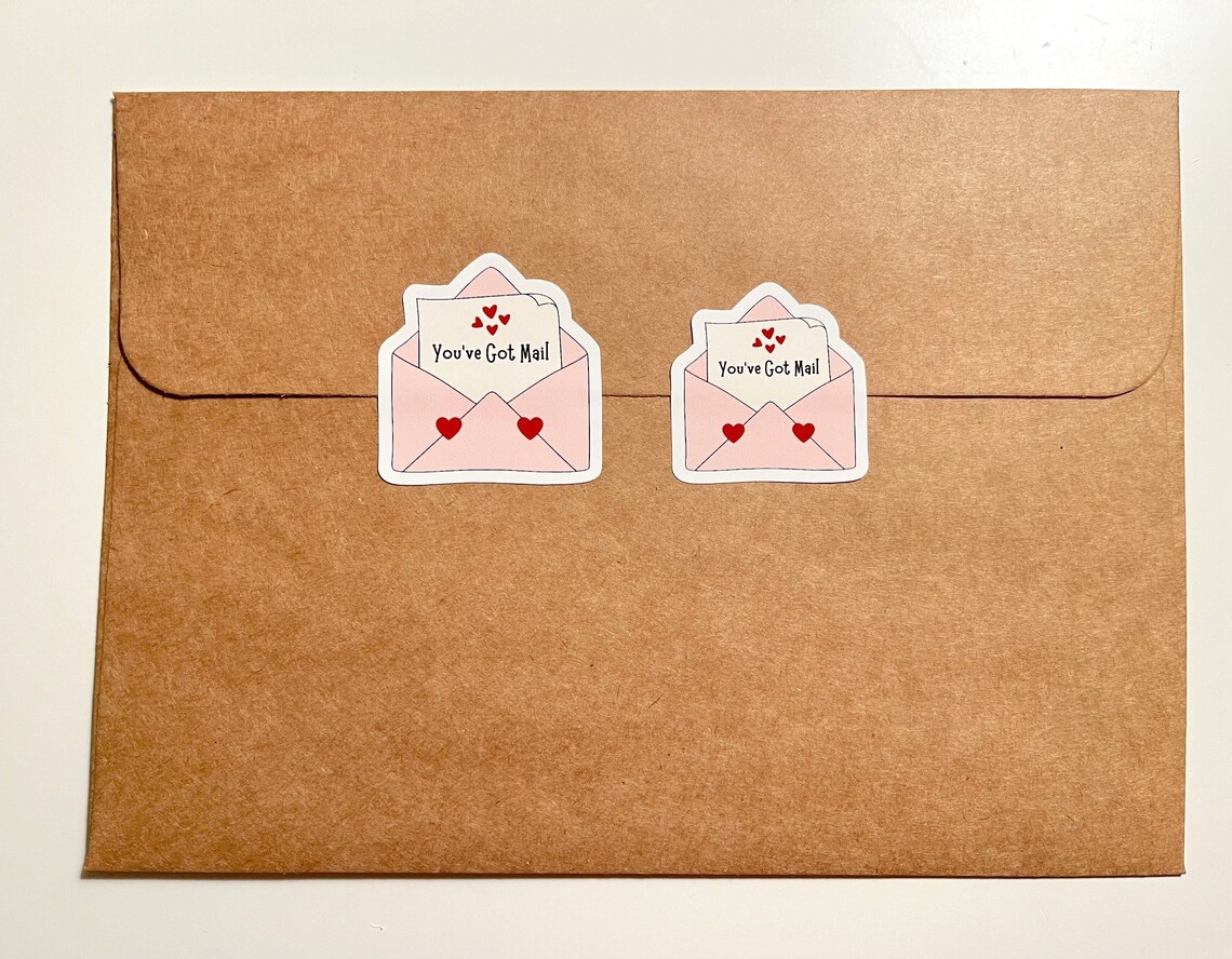 You've Got Mail Packaging Sticker, Envelope Mailing Label Sticker ...