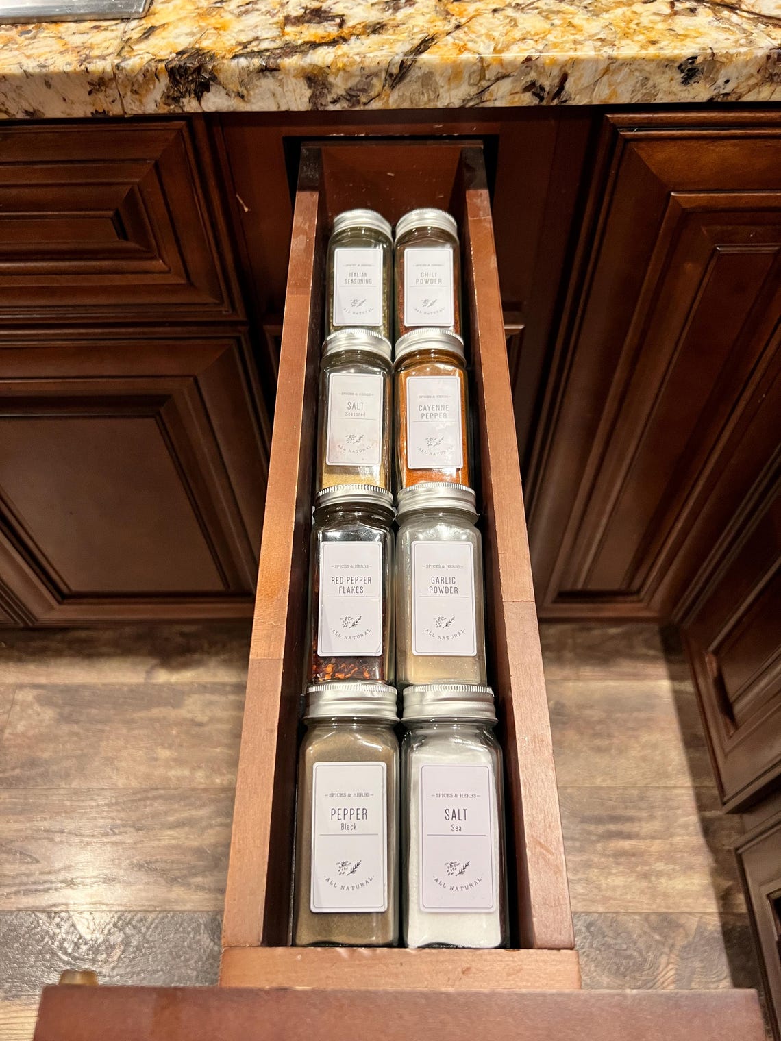 Custom Spice Rack Drawer Organizer – Adjustable Storage for Kitchen ...