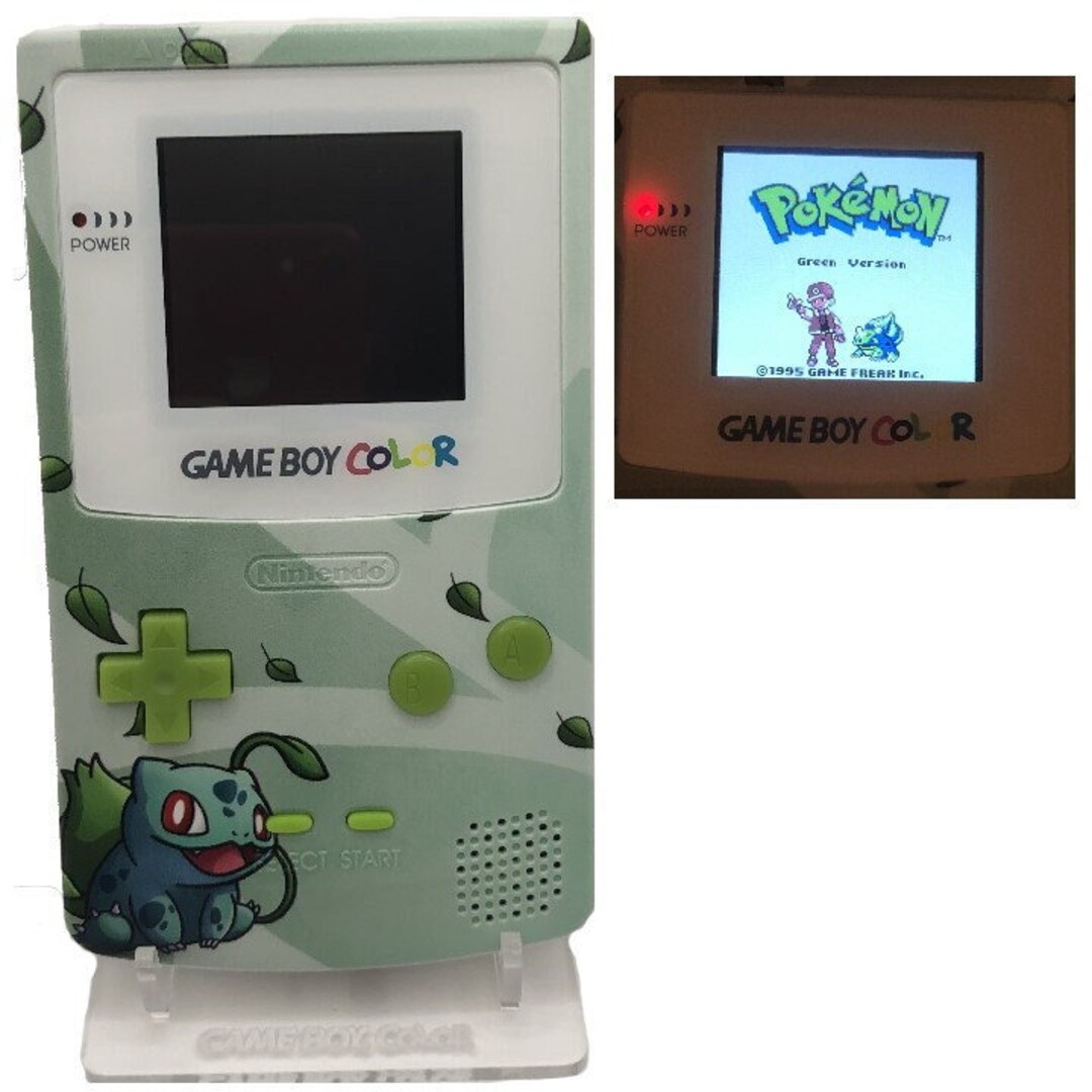 Game Boy Color GBC Backlit TFT Screen Pokemon Bulbasaur - Etsy