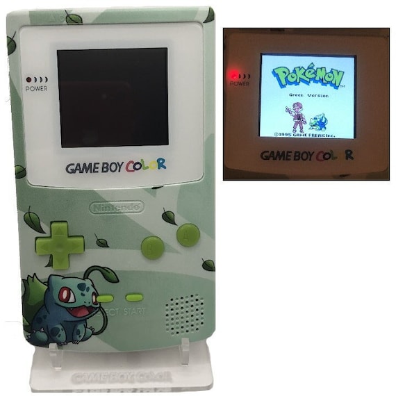Game Boy Color GBC Backlit TFT Screen Pokemon Bulbasaur - Etsy