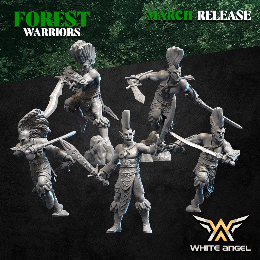 Forest Dancer - Forest Warriors - White Angel Miniatures - Resin ...
