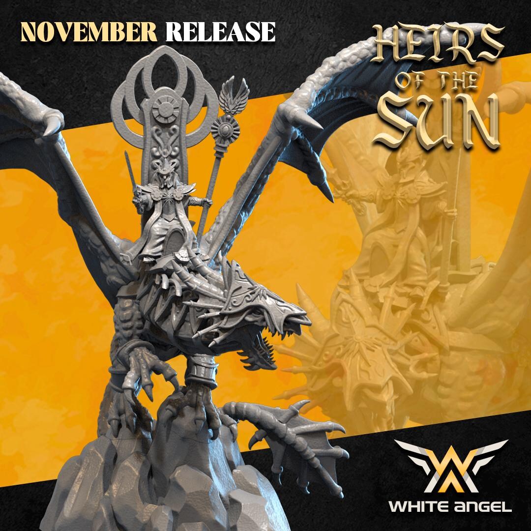 High Dragon Archmage White Angel Miniatures Heirs of the Sun Perfect ...