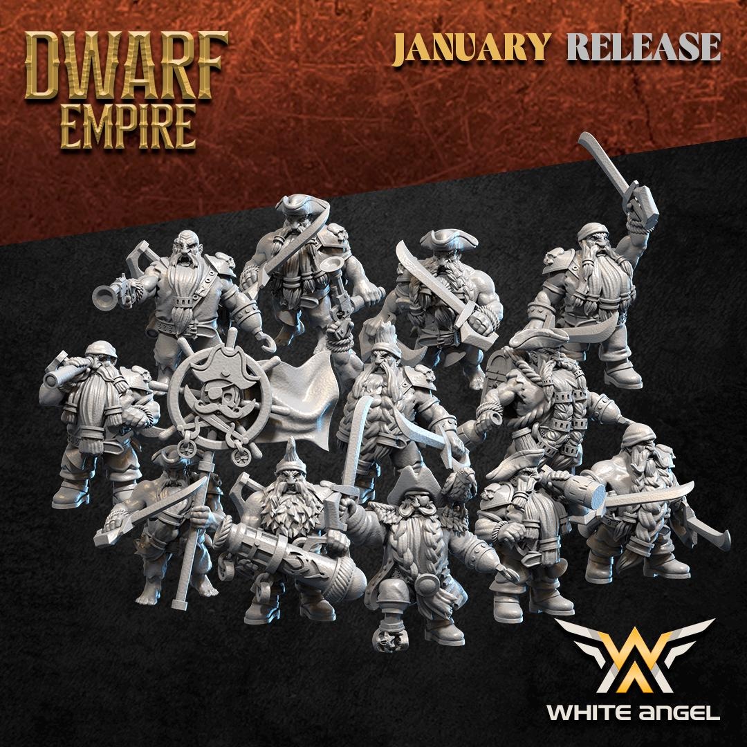 Dwarf Pirate by White Angel Miniatures - Dwarf Pirates of the Dwarf ...