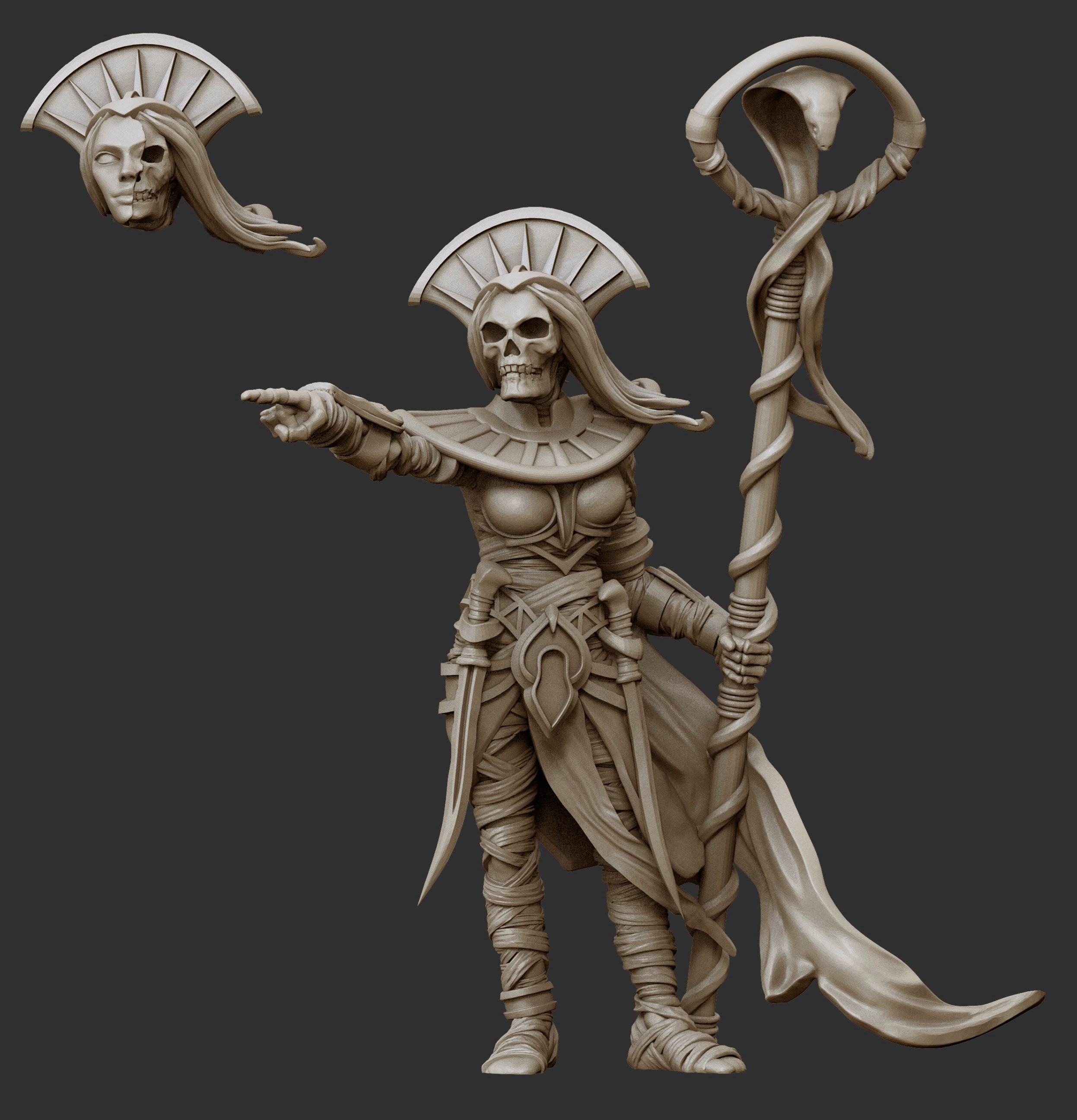 Undead Queen Resin the 9th Age and Other Wargames Pharaoh Army: Undead ...