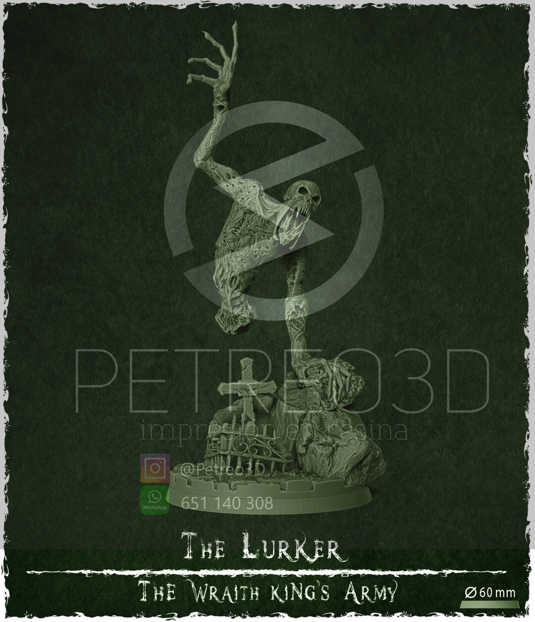 Lurker the Wraith King's Army 3D Print Enhance Your Nighthaunt Army ...