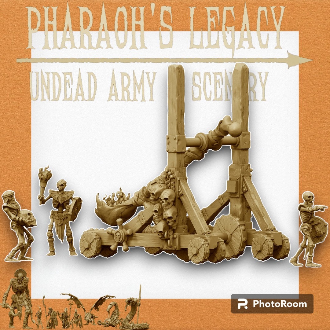 Catapult – Crab Miniatures – Pharaoh’s Army: Undead Army – Premium ABS ...