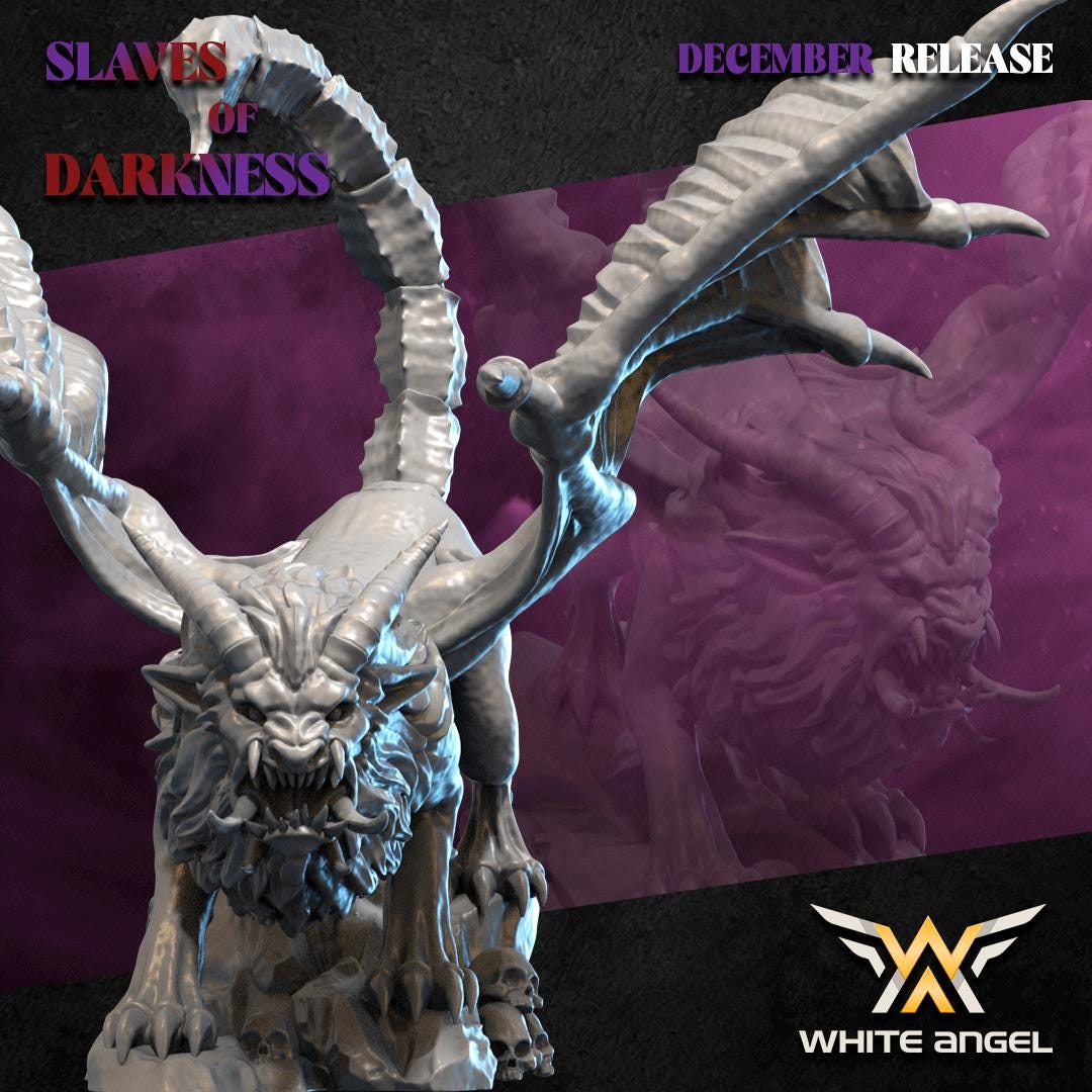 Dark Manticore - White Angel Miniatures: Legendary Resin Creature Ideal ...