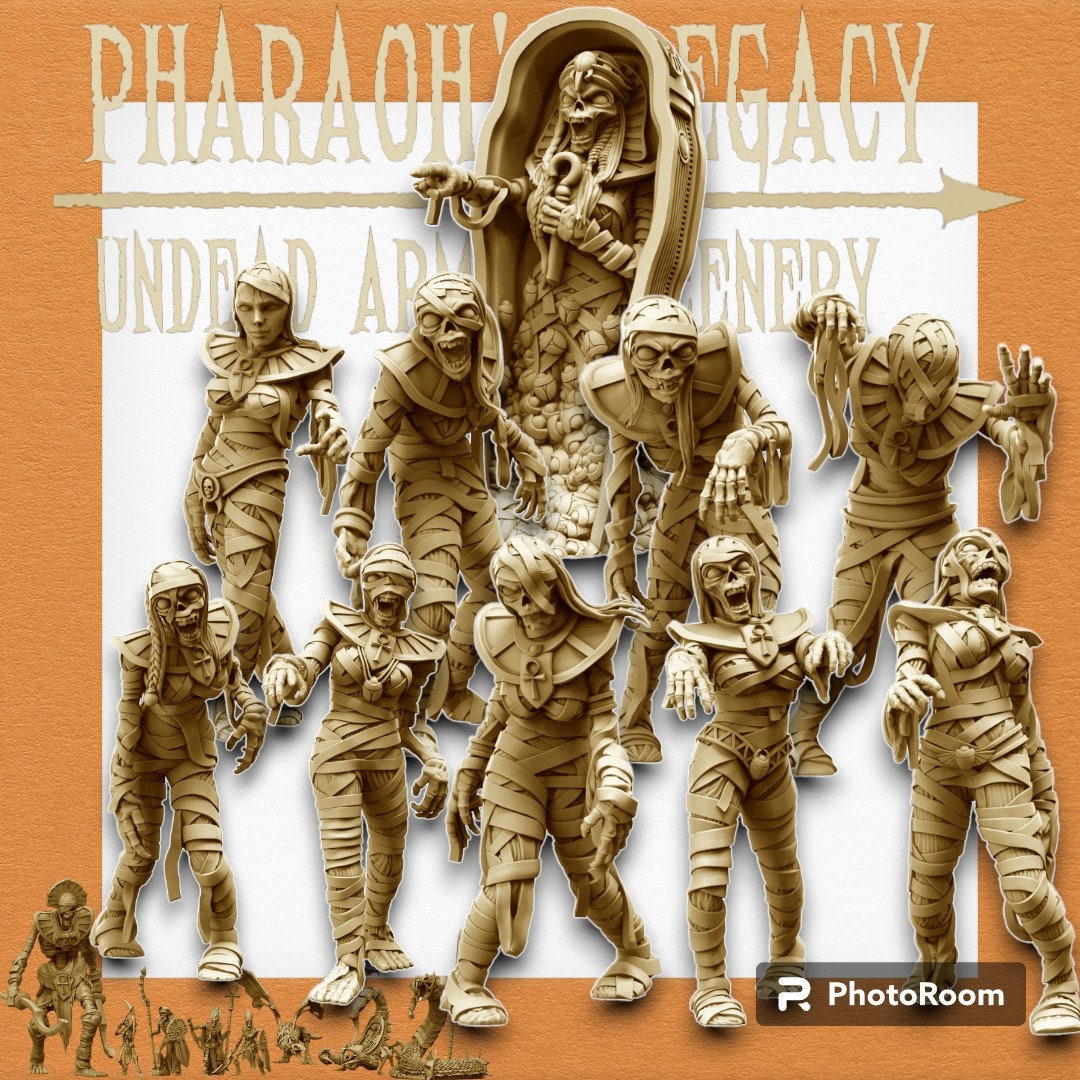 Mummy Unit Pharaoh's Legacy Last Dynasty Army by Crab Miniatures Resin ...