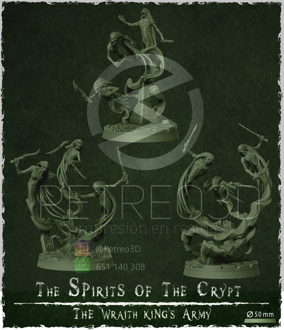 Spirit Crypt the Wraith Kings Army 3D Printing the 9th Age and Other ...