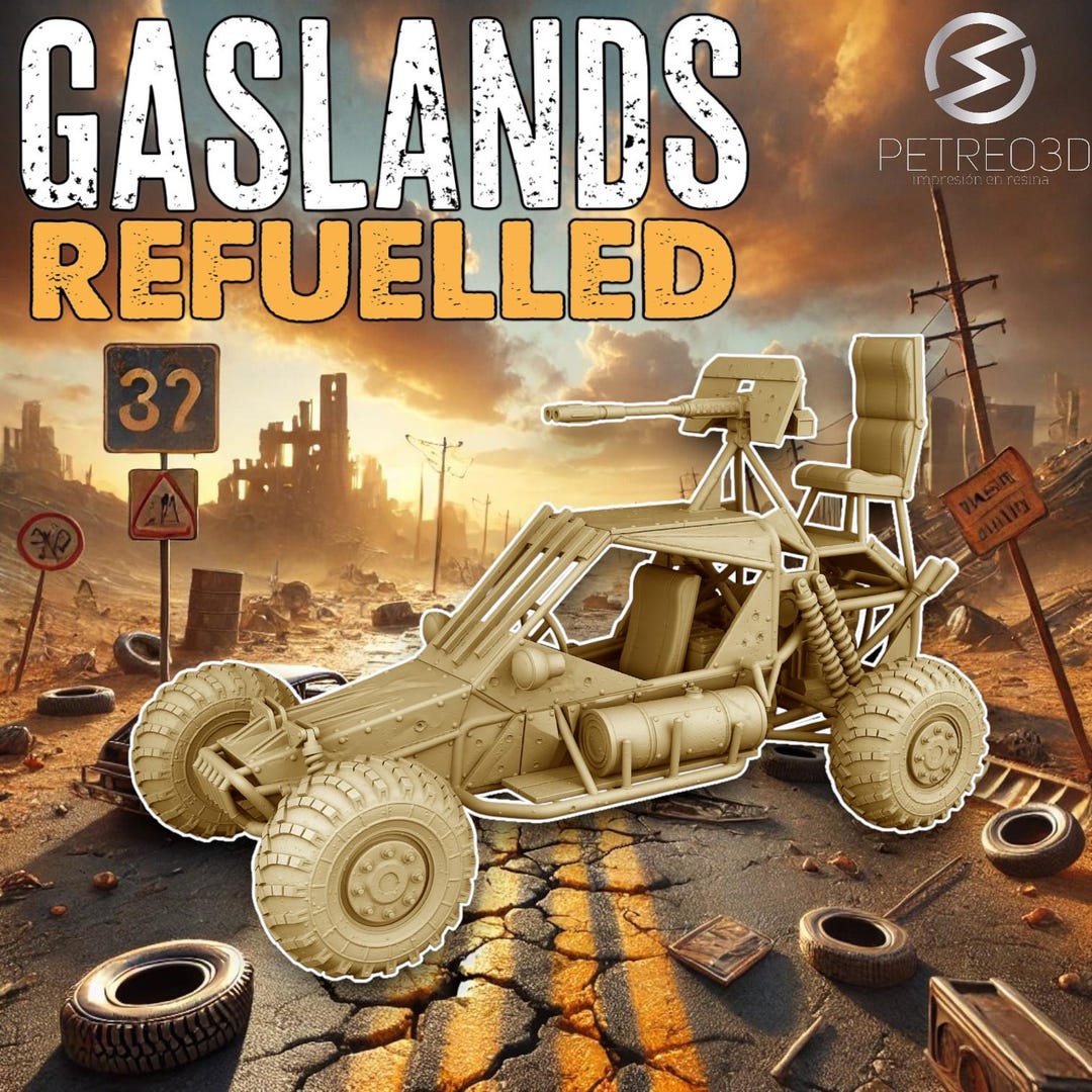 Homemade Buggy 1:64 - Gaslands 3D Printed Resin Model for Epic Racing ...