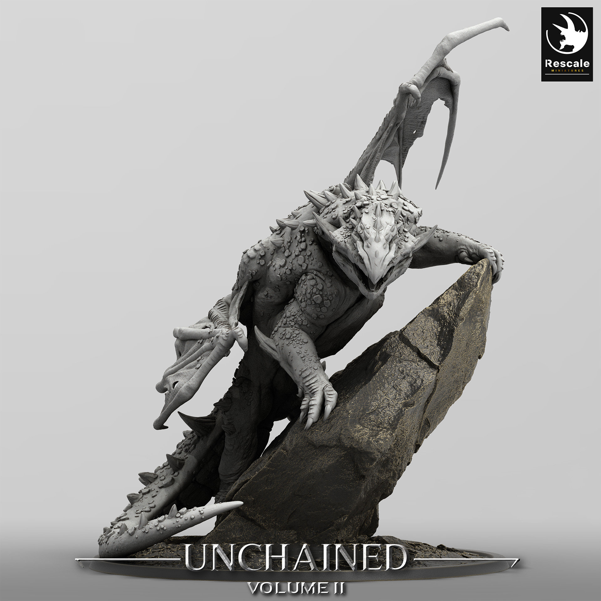 Volcanic Dragon Perch: Chaos Lord Rider, Designed by Rescale Miniatures ...