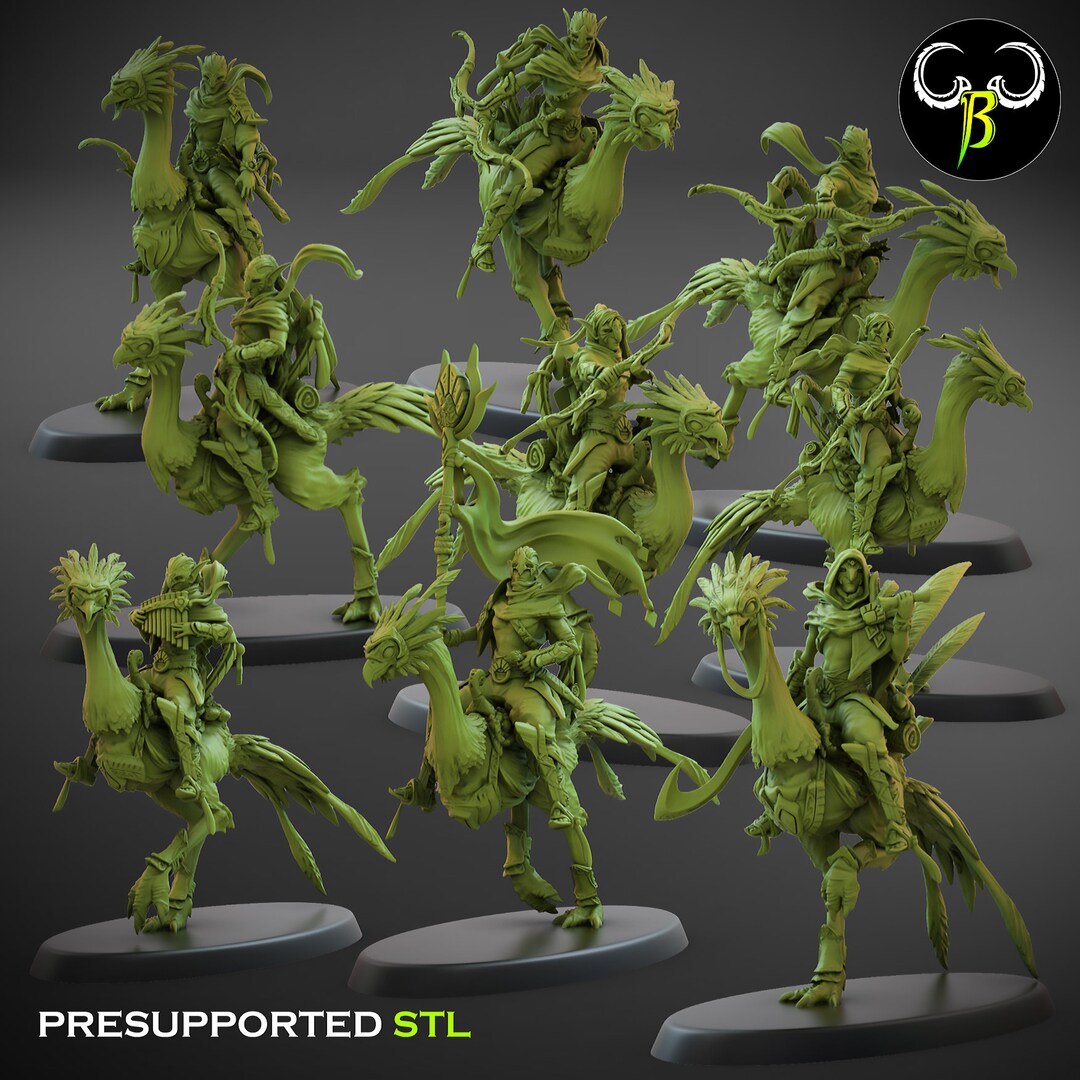 Sand Runners Bow Squad Clay Beast Army Sand Lords Miniatures Resin for ...