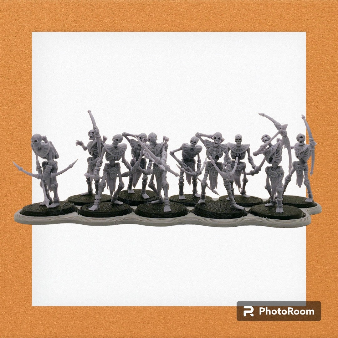 Undead Archer Miniatures Set Pharaoh's Army for Age of - Etsy