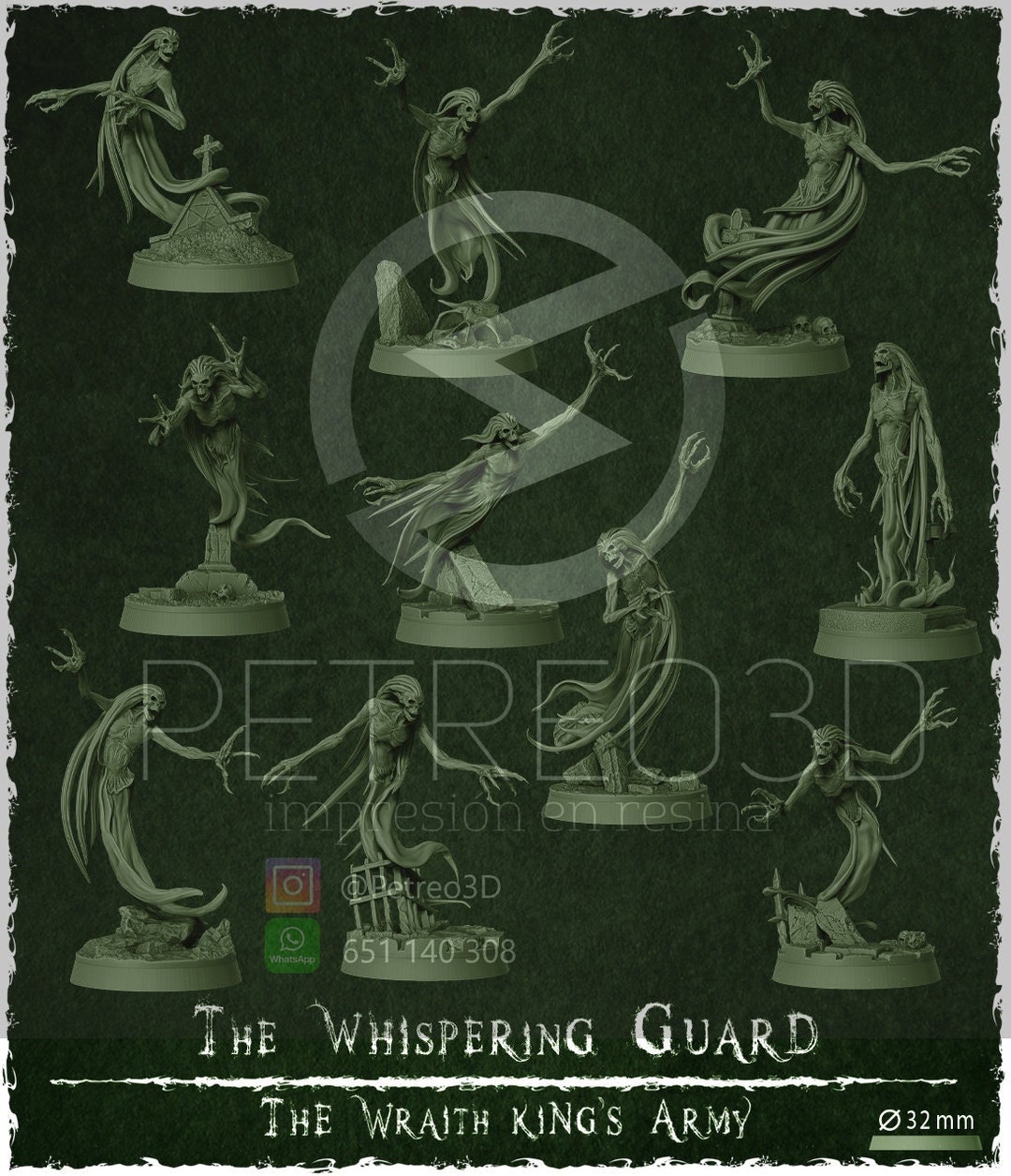 Whispering Guard the Wraith Kings Army 3D Print Power up Your ...