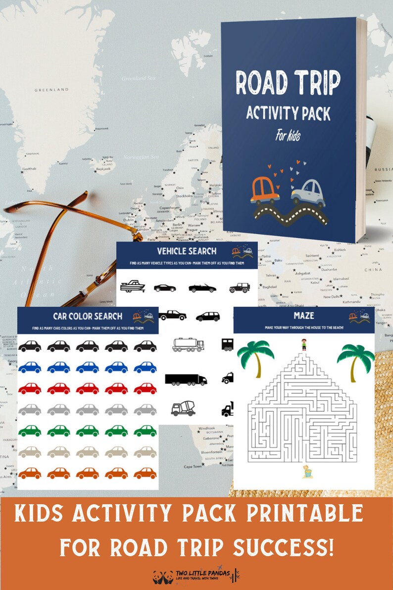 Kids Road Trip Activity Pack Printable - Etsy