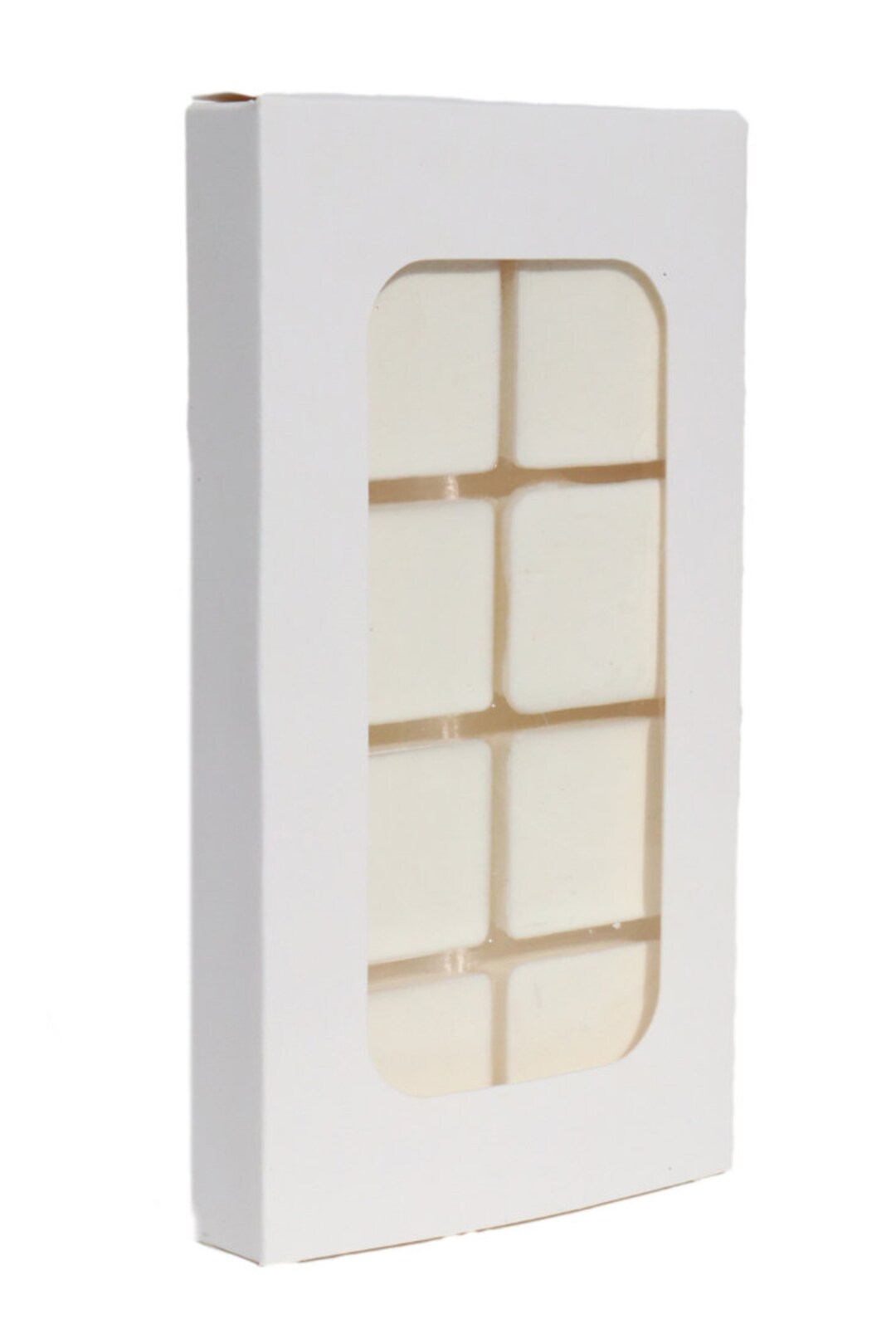 30 Pcs White Kraft Box With Crystal Clear Clamshell for Wax Melts ...