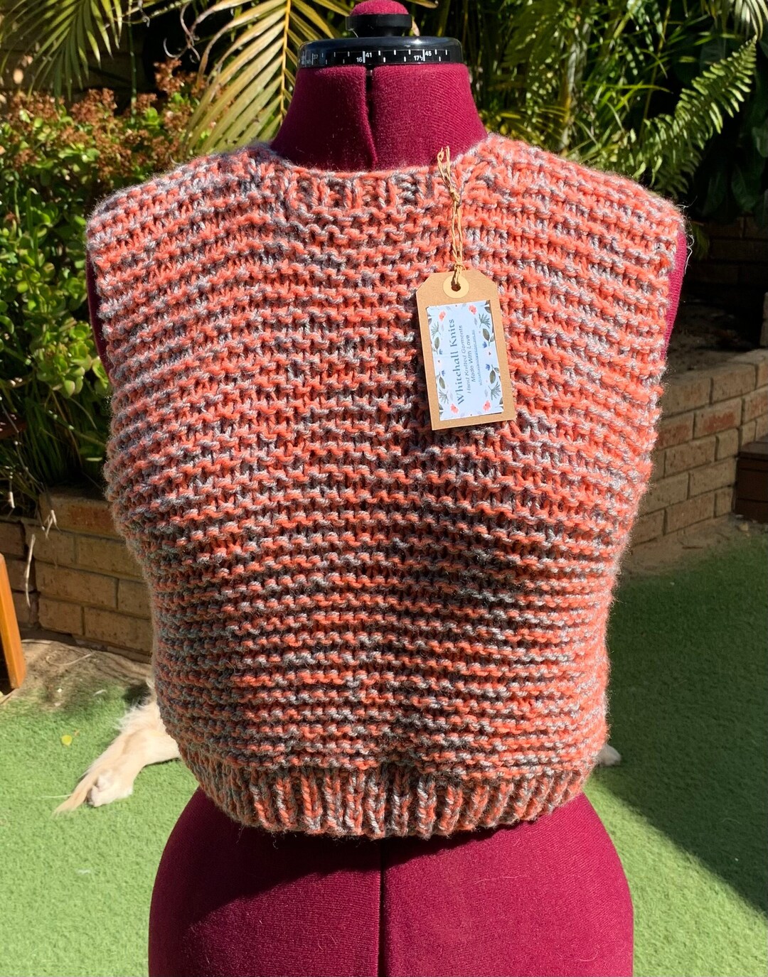 VESTS ON SALE Modern and Stylish Vest. Hand Knitted in Acrylic Yarn ...