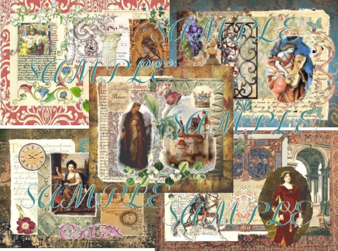 European Renaissance Art Collage Prints (group 3) - Etsy