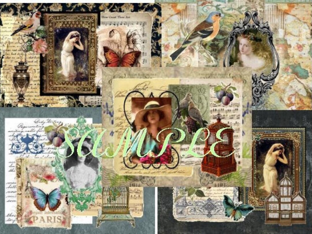 Elegant English Lady Digital Prints (group1) - Etsy