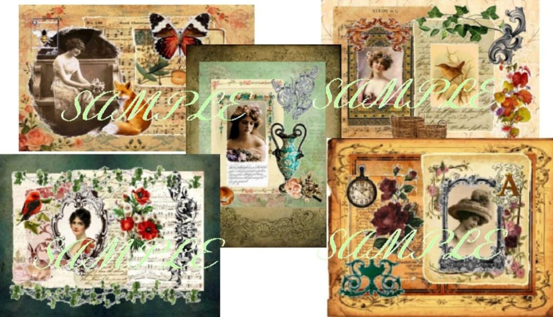 Elegant English Lady Digital Prints (group 3) - Etsy