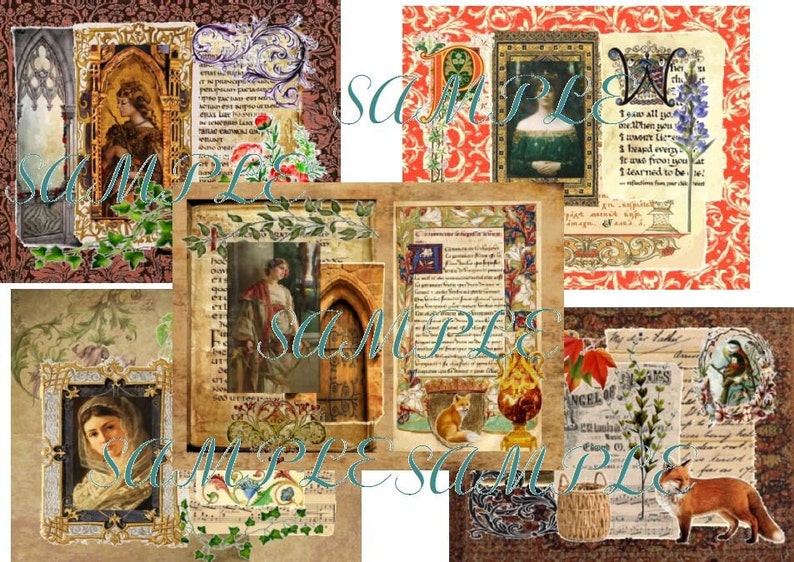 European Renaissance Digital Collage Prints (group2) - Etsy