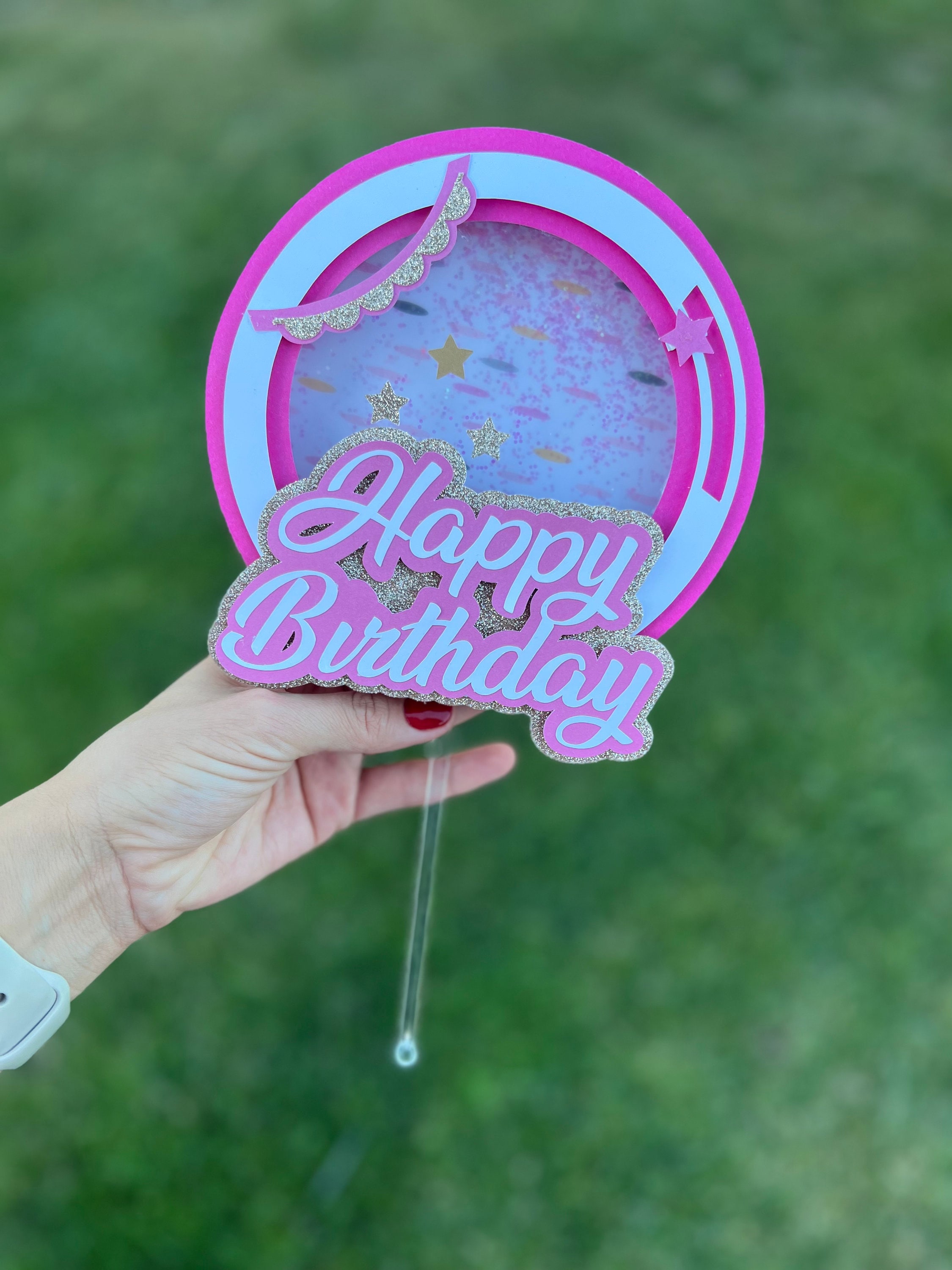Cake Topper Girl Happy Birthday - Etsy