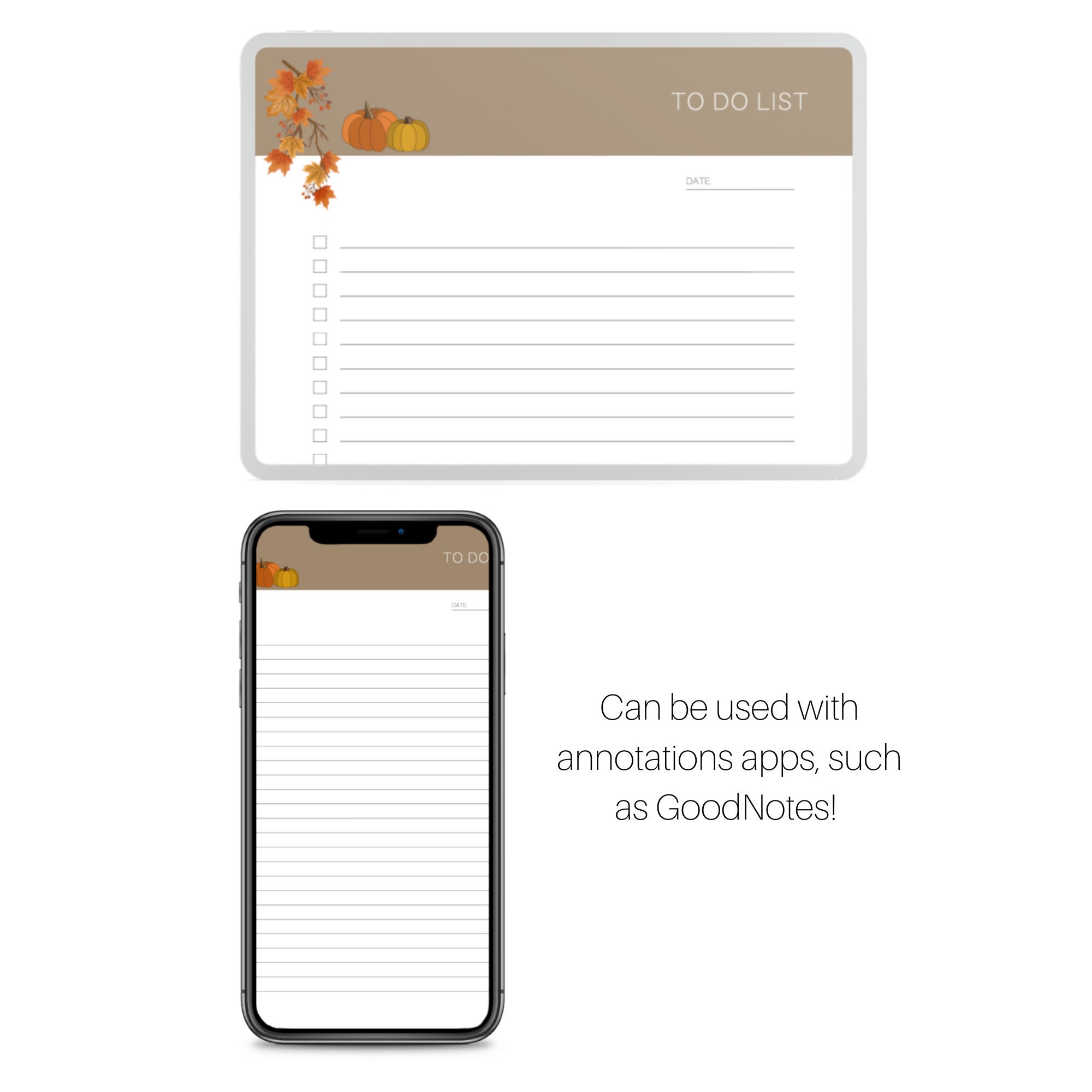 Minimal to Do List - AUTUMN EDITION | Digital & Printable - Etsy