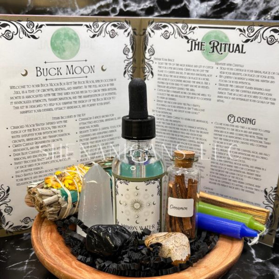 Full Moon Altar Box - 07 July, Buck Moon - Etsy