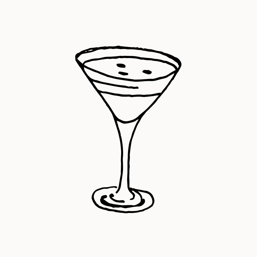 Espresso Martini Illustration, Digital File, Wedding Bar Menu - Etsy