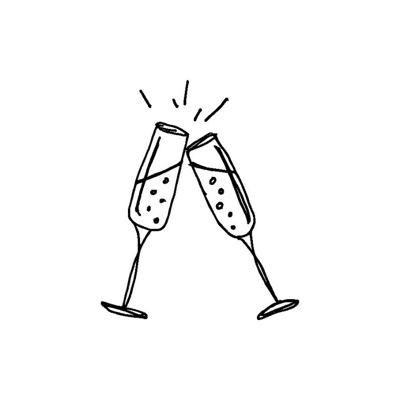 Champagne Cheers, Digital File, Digital Icon for Wedding, Bridal Shower ...