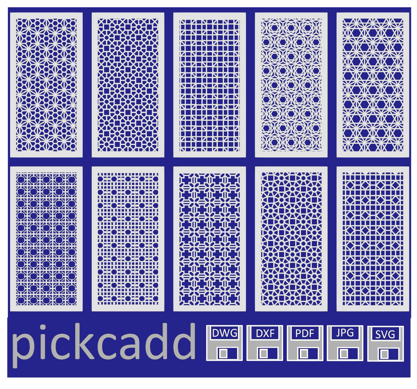 Decorative Screens 14 | 10 Islamic Pattern Templates to Be Used for ...