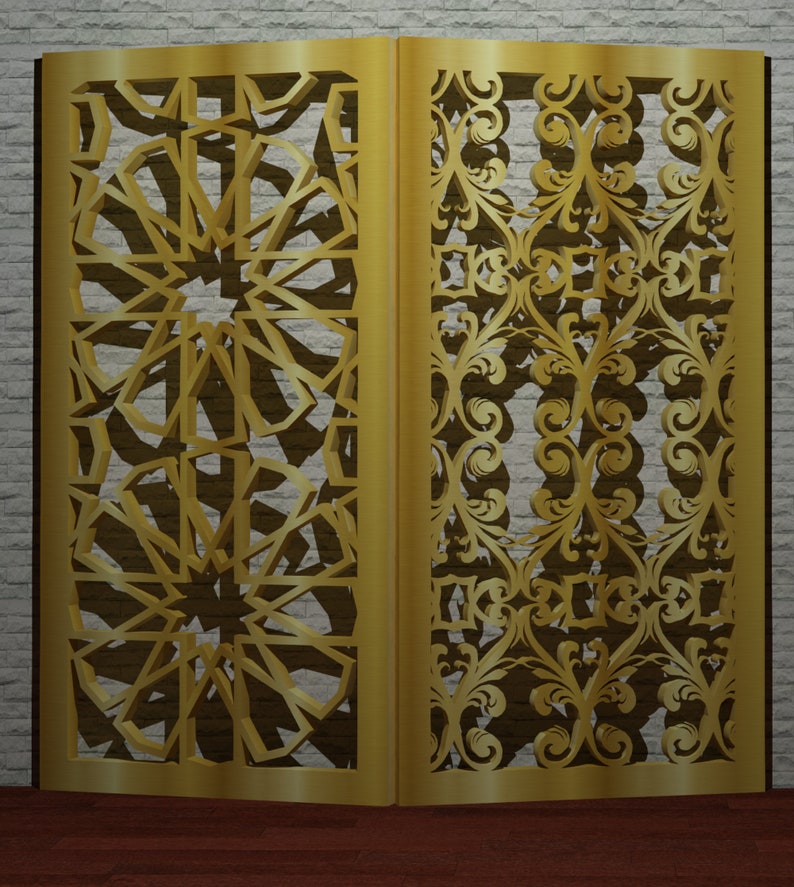 Decorative Screens 7 | 10 Digital Vector File Templates to Be Used for ...